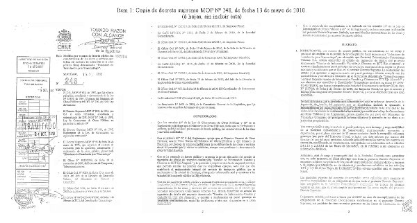 Ley Chile - Decreto 423 (04-abr-2012) M. de Obras Públicas - Biblioteca ...